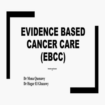Evidence based cancer care Cases.pptx