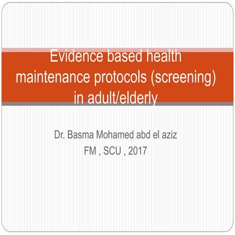 health maintenance | PPTX