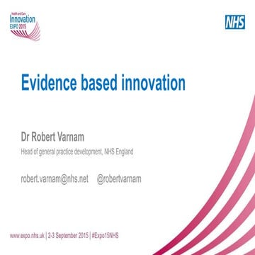 Evidence based innovation | PPTX