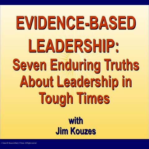 Evidence Based Leadership | PPT