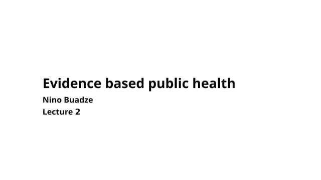 Evidence based medicine | PPTX