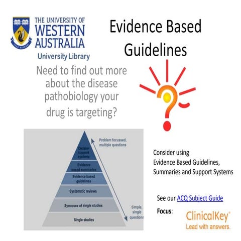 Evidence based sources ClinicalKey | PPT