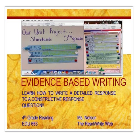 Evidence based writing powerpoint | PPT