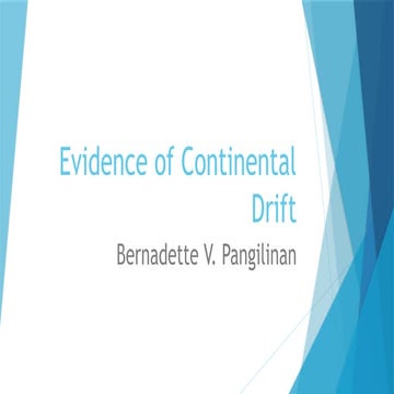 Evidence Continental drift and plate tectonics.pptx