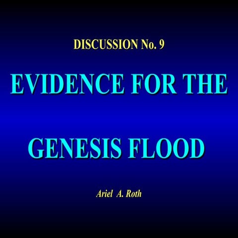Evidence for the genesis flood | PPT