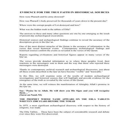 Evidence for the true faith in historical sources. english | PDF