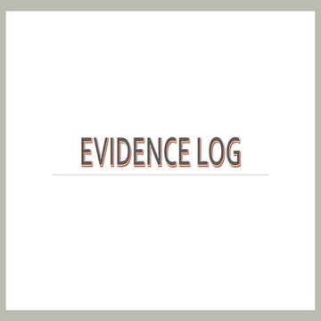 Filming evidence | PPTX