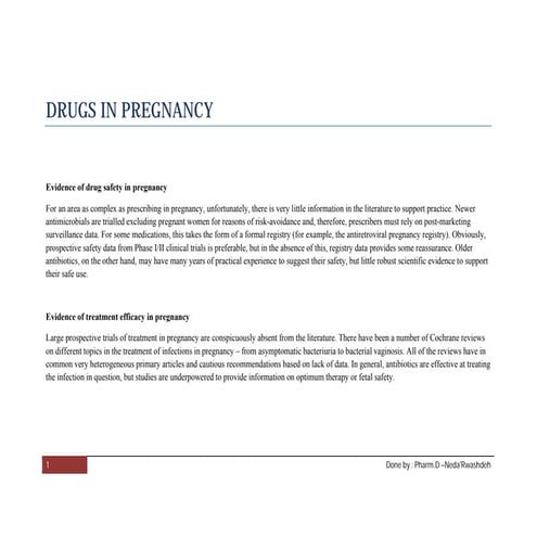Evidence of drug safety in pregnancy.pdf
