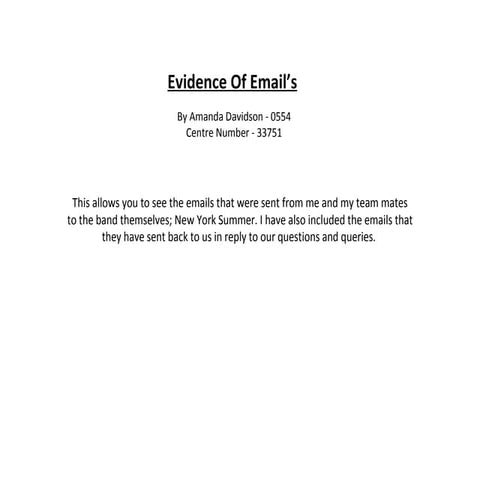 Evidence Of Emails | PPT