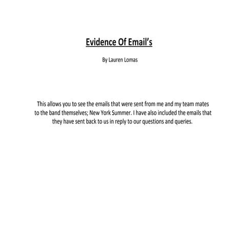 Evidence Of Emails[1] | PPT