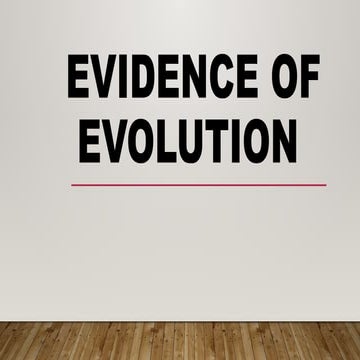 Evidence of Evolution, fossils and formation.pptx