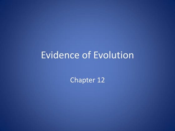 Evidence from fossil records GRADE10 | PPT