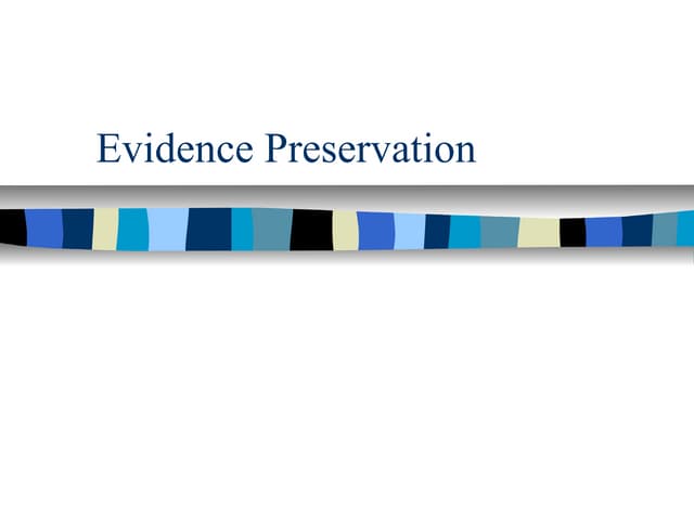 IMPORTANCE OF CRIME SCENE: COLLECTION & PRESERVATION OF EVIDENCE | PDF