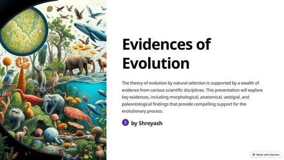 Evidences-of-Evolution,The evolution theory | PDF