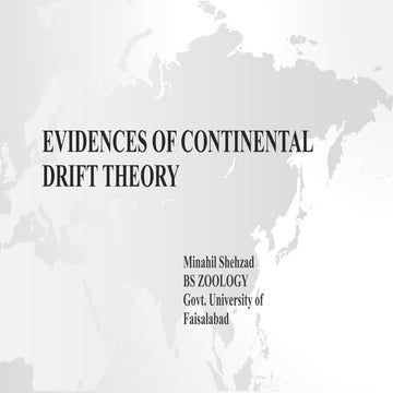 Evidences of continental drift theory | PPTX
