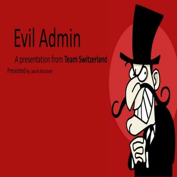 Evil Admin Challenge [ECSC 2019] | PPTX