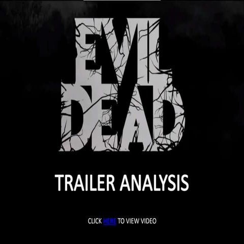 Evil Dead analysis | PPT