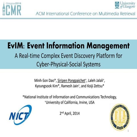 EvIM: a real time complex event discovery platform for CPSS | PPTX ...