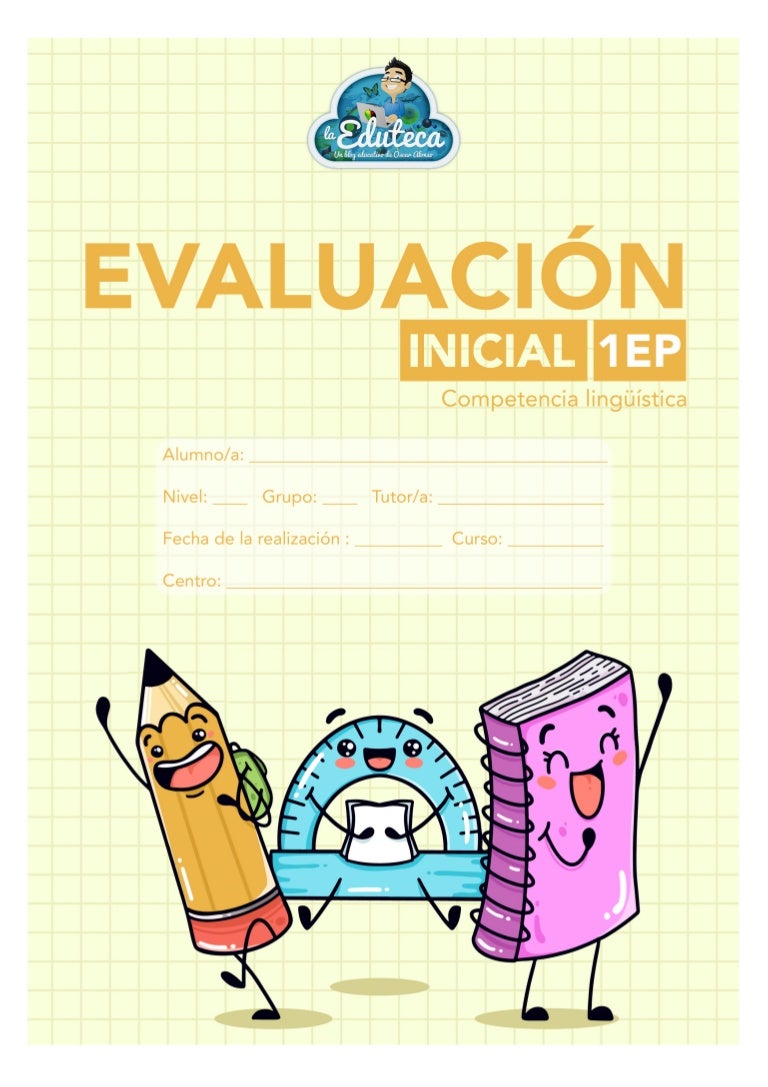 Evaluación inicial de Lengua de 1º Educación Primaria