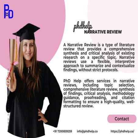 A Narrative Review is a type of literature review that provides a ...