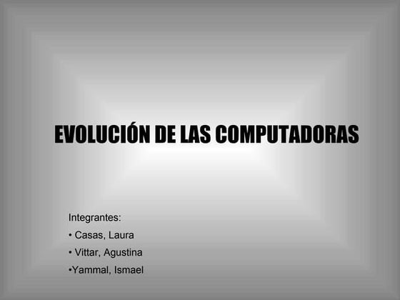 Infografia evolucion de las computadoras | PPT