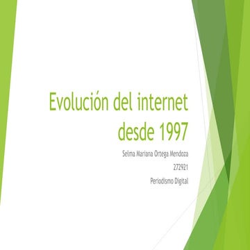 Evolución del internet | PPTX
