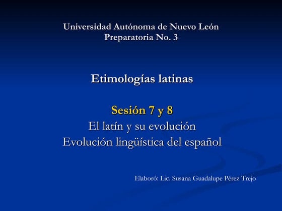 Historia del latín | PPT