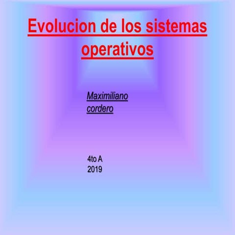 La Evolucin De Los Sistemas Operativos Timeline Evolución De Los