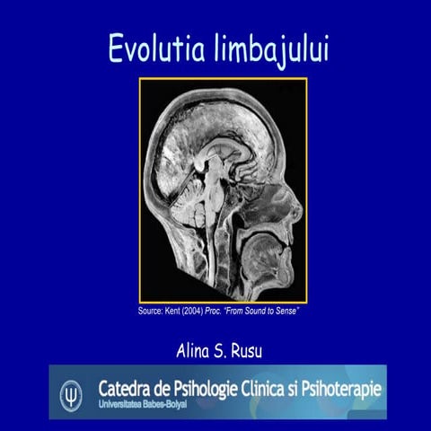Evoluţia Limbajului | PPT