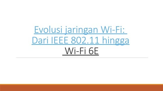 Jaringan wireless | PDF