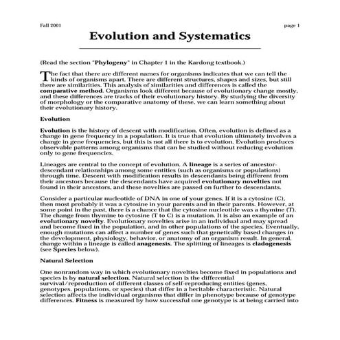 Evolution | PDF