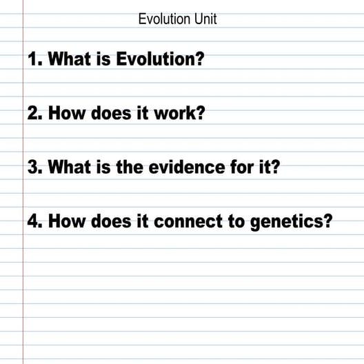 Evolution Study Guide | PPT