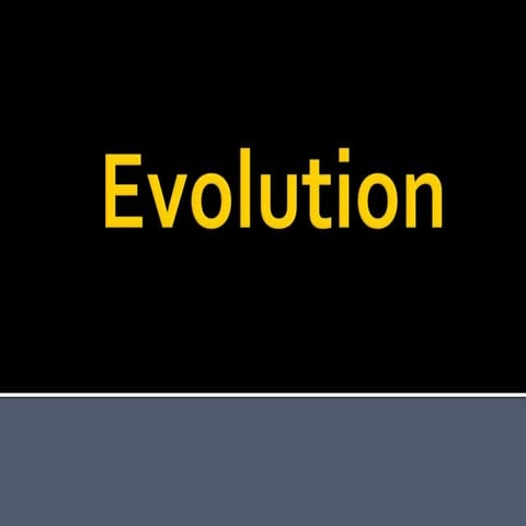 Evolution-summary | PPTX