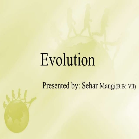 Evolution Presentation | PPTX