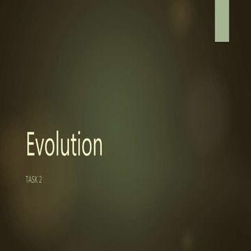 Evolution | PPT