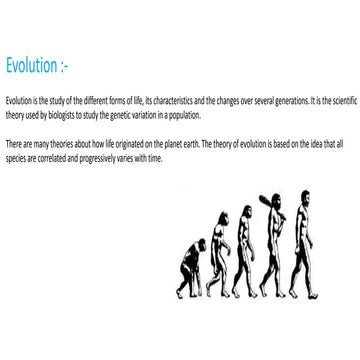 Evolution slideshare | PPTX