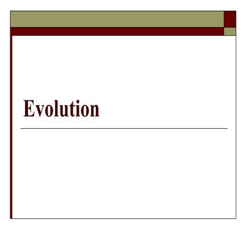 Evolution | PPTX