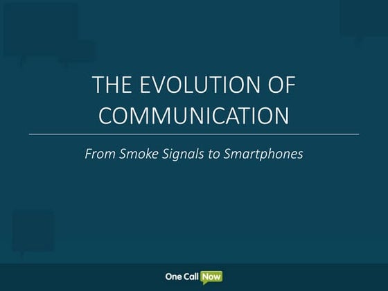 The evolution of communication | PPTX | Email | Internet