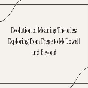 Theories of meaning | PPTX