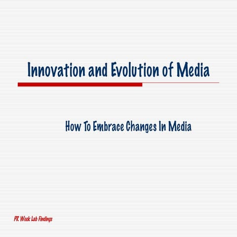 Evolution of Media | PPT