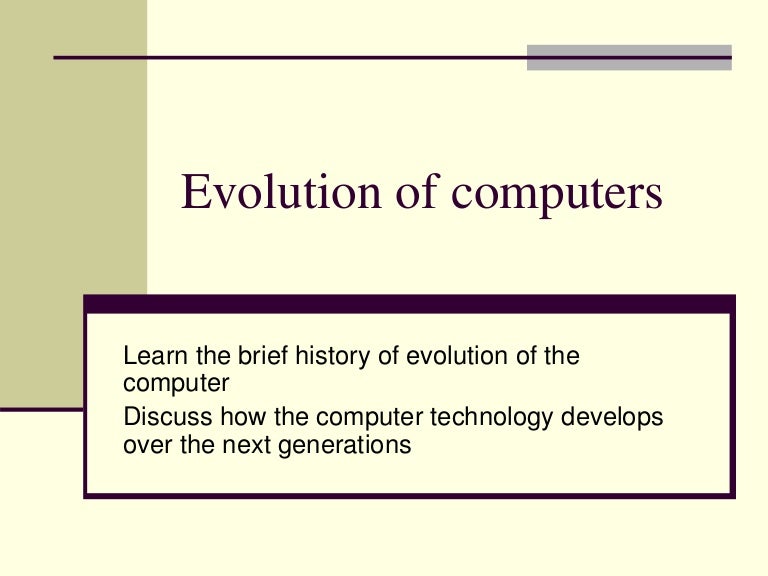 Evolution of-the-computers ict