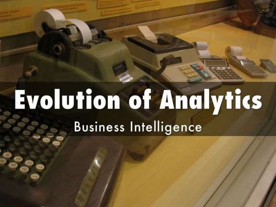 A timeline view of Evolution of Analytics | PPT