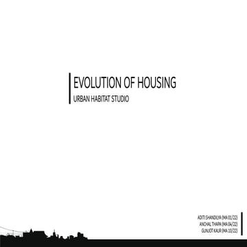 An Introduction to Housing: Core Concepts and Historical Evolution from ...