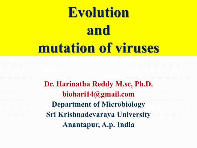 Origin of viruses and virus strains | PDF