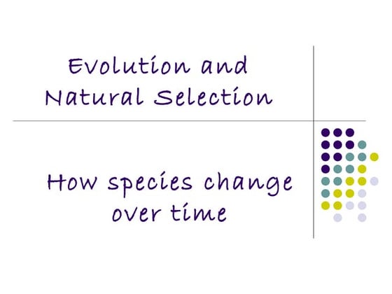 Theories of evolution | PPT | Biological Sciences | Science