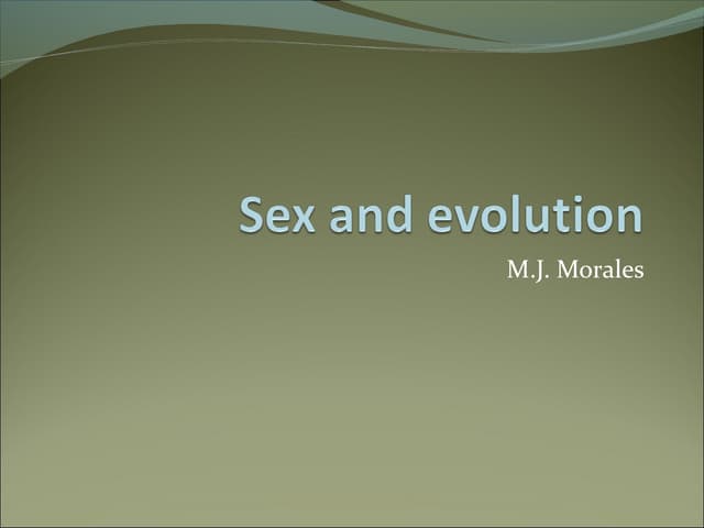 Animal Behaviour – SEXUAL SELECTION IN ANIMALS | PPTX