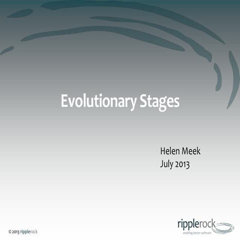 Evolutionary Stages Case Study | PPT
