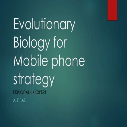 Evolutionary biology for mobile phone strategy | PDF