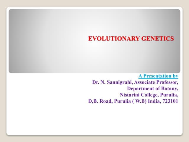 The Process of Evolution The Process of Evolution | PDF