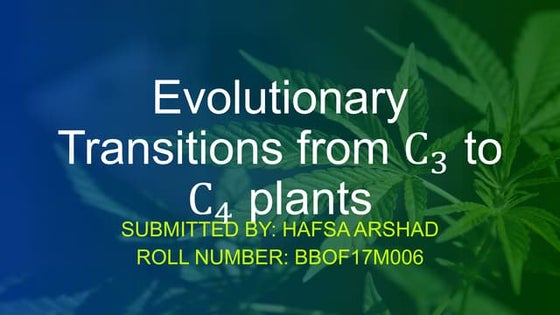C3 and c4 plants ,characteristic ,cycles and significance | PPTX | Science